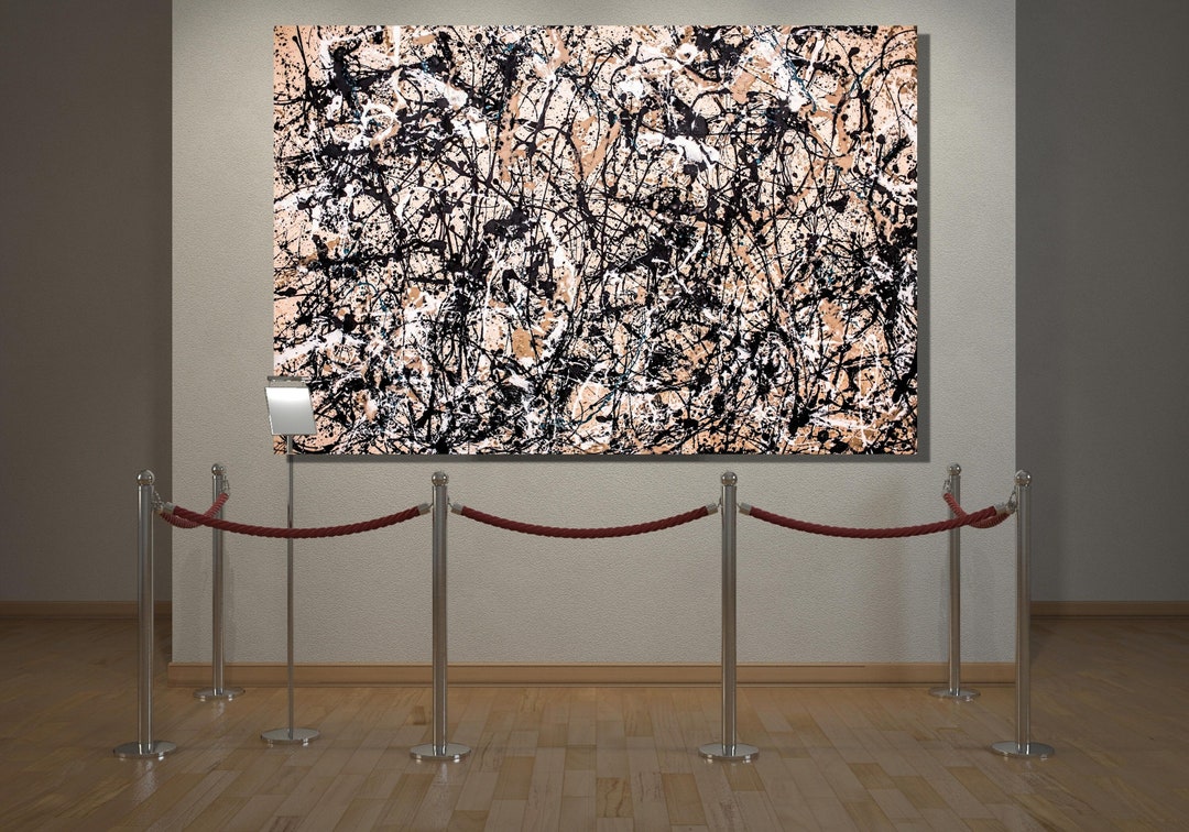Jackson Pollock Canvas Modern Abstract Printing Pollock - Etsy