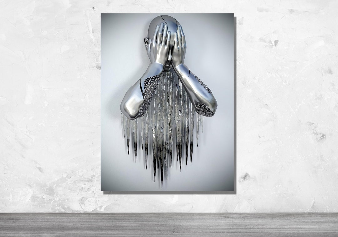 Silver Gold Poster, Silver Gold Canvas, Silver Gold Painting, Silver ...
