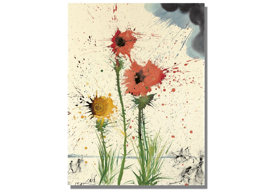 Salvador Dali "spring Blast 1965" Canvas Print, Salvador Dali "spring ...