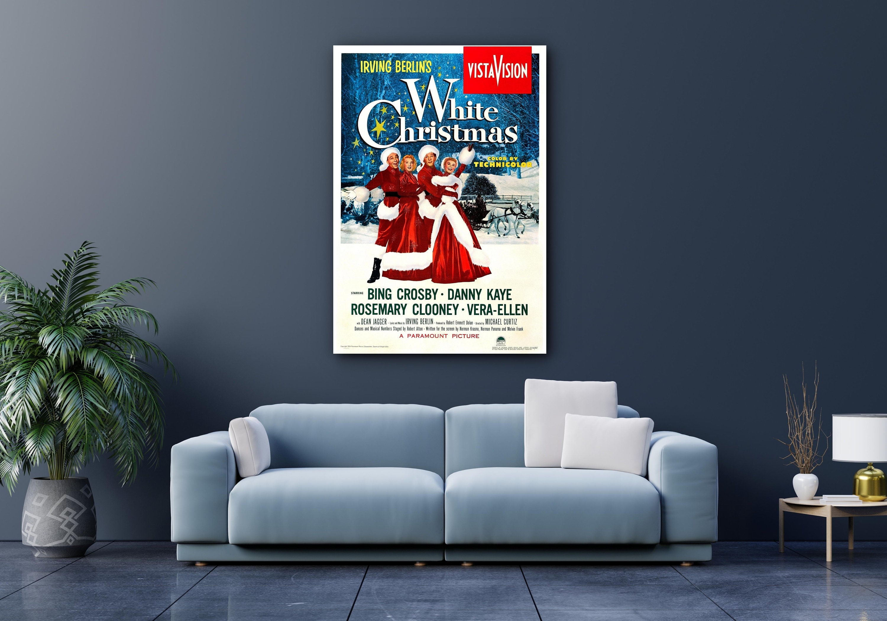 White Christmas Canvas Poster, White Christmas Canvas Prints, White ...