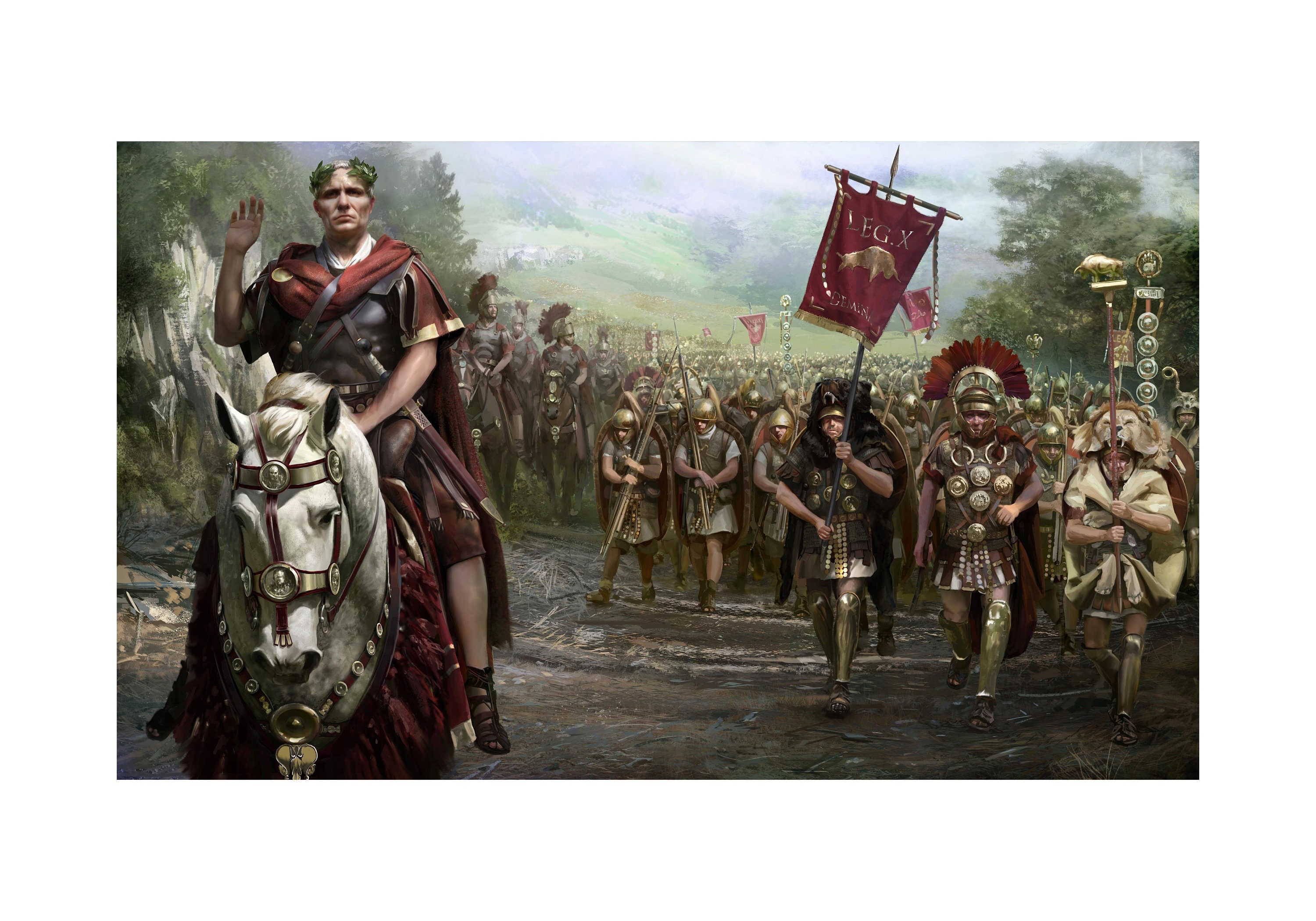 Caesar Canvas Painting, Caesar Canvas Poster, Caesar Canvas Print, Home ...