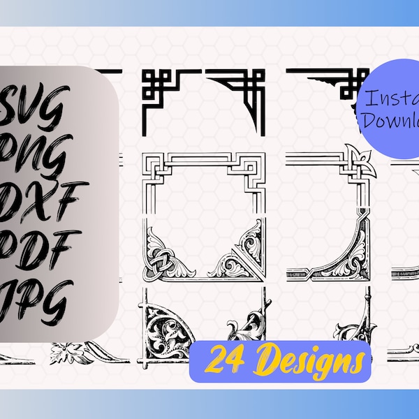 Scrap Book Corners Svg - Etsy
