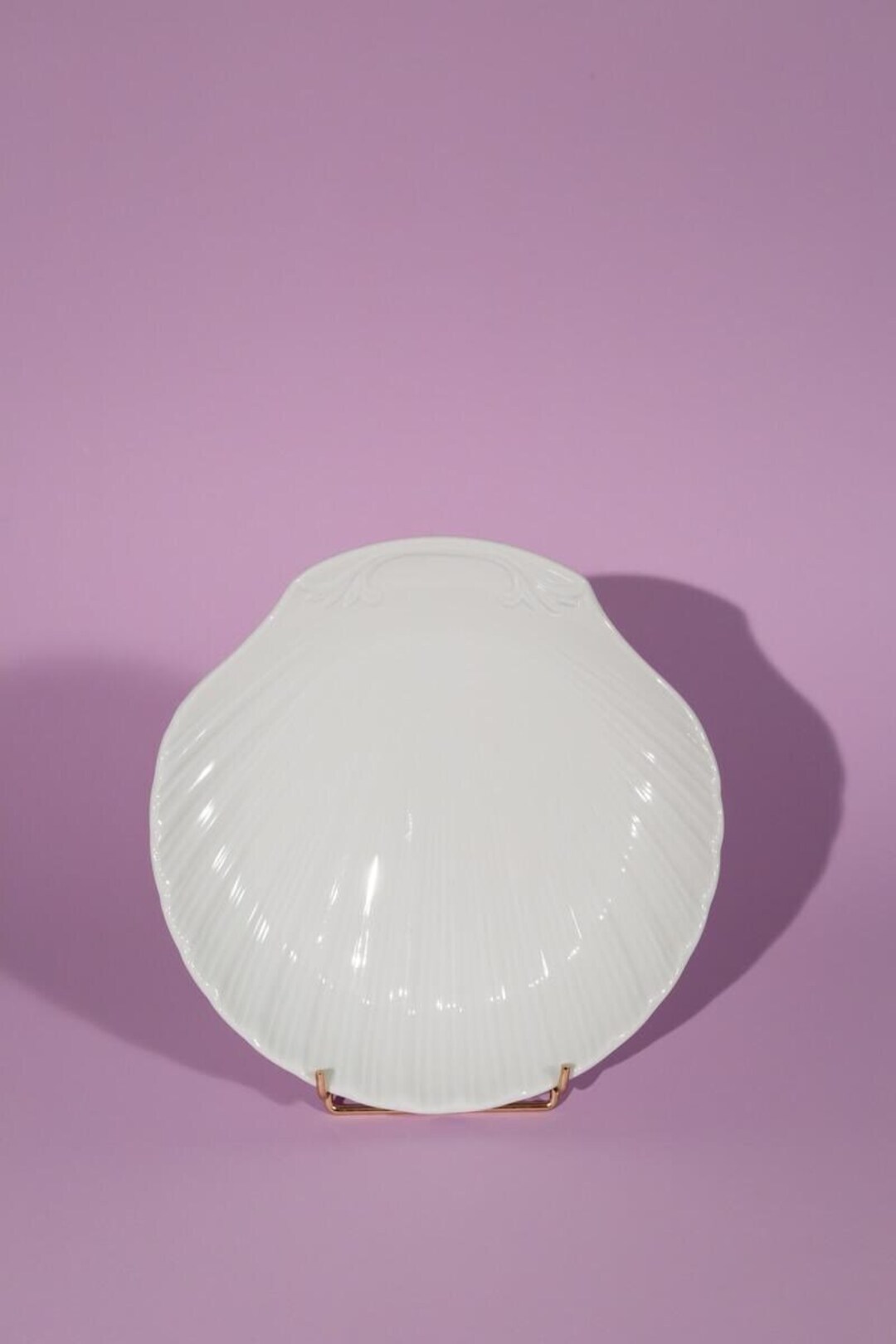 Vintage French Shell Platter | Scallop Plate, Seashell Plate, French ...