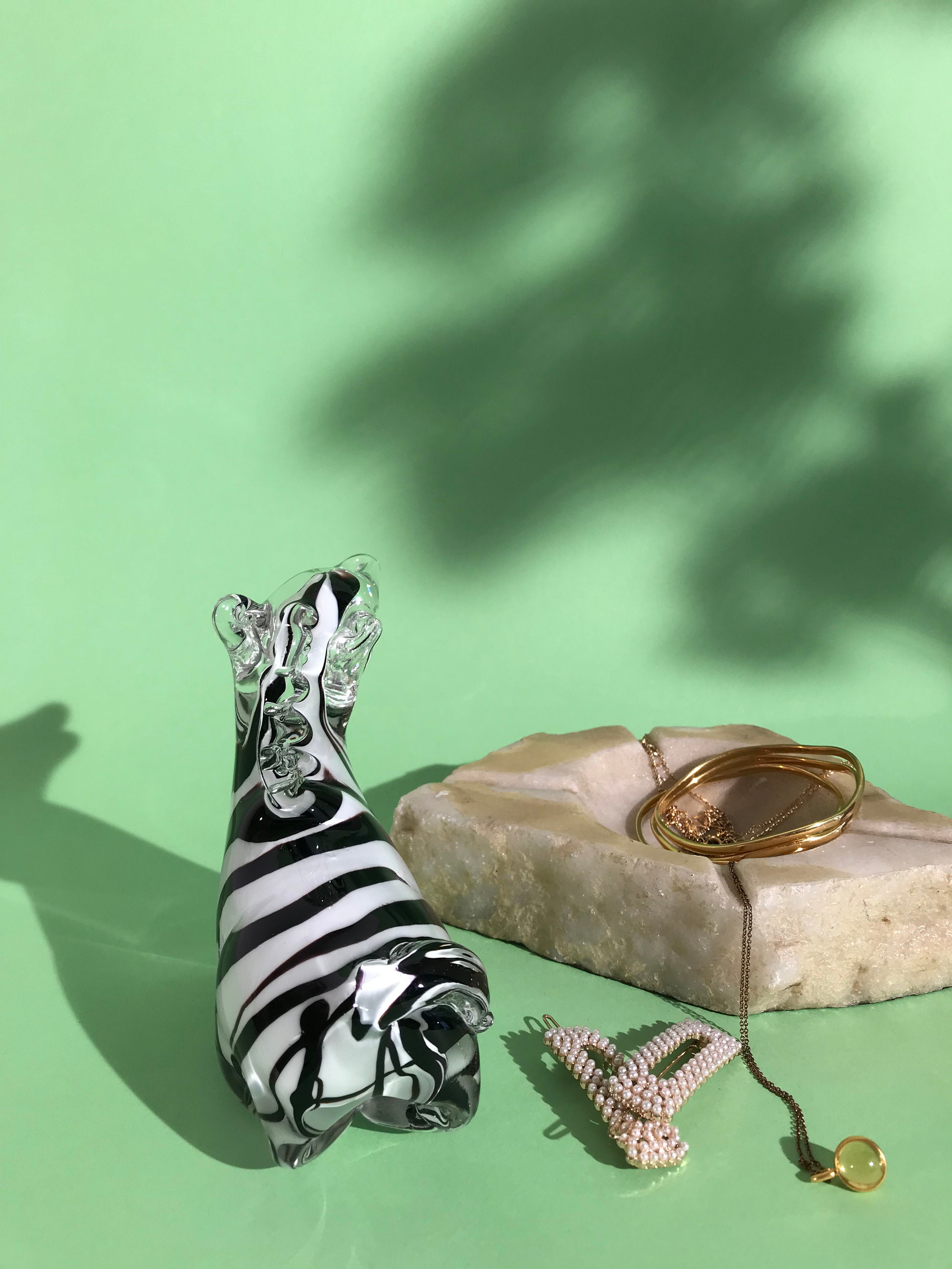 Rare Vintage Mid-century Murano Glass Zebra Figurine, Glass Sculpture ...