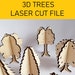 3D Trees, Forest - Laser Cut File - Etsy