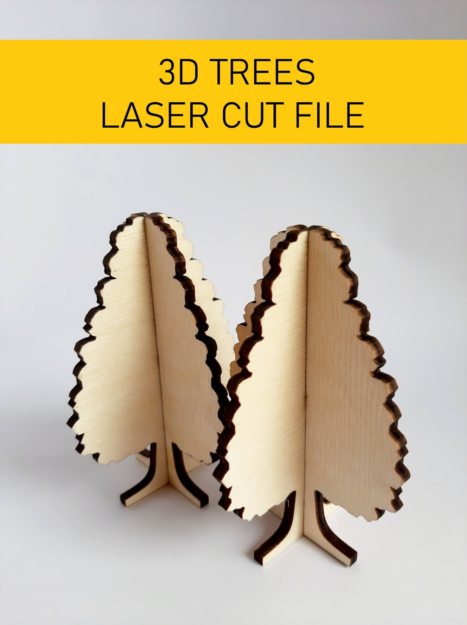 3D Trees, Forest - Laser Cut File - Etsy