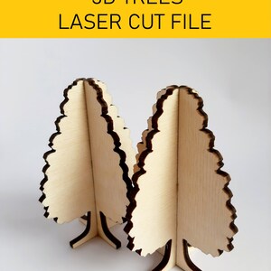 3D Trees, Forest - Laser Cut File - Etsy