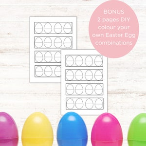 Easter Egg Matching Printable Game, DIY Egg Match, Color Matching ...