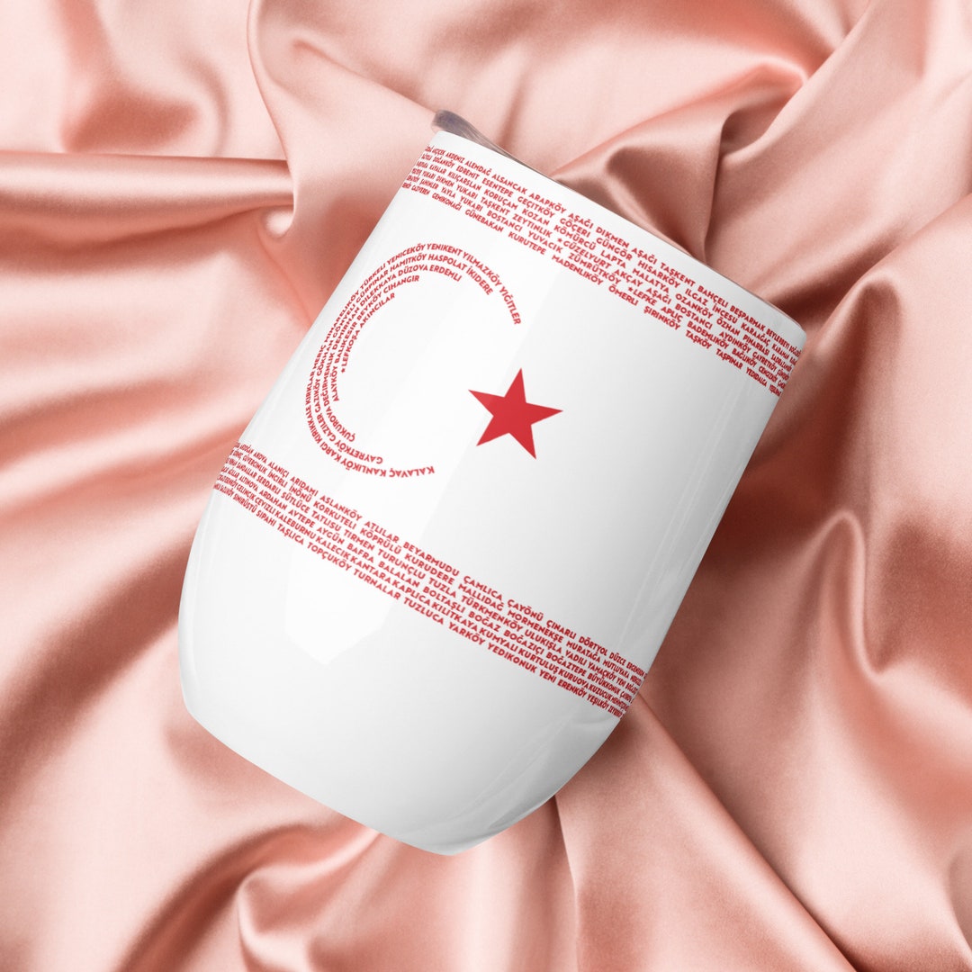 KKTC/TRNC Typographical Flag Tumbler - Etsy