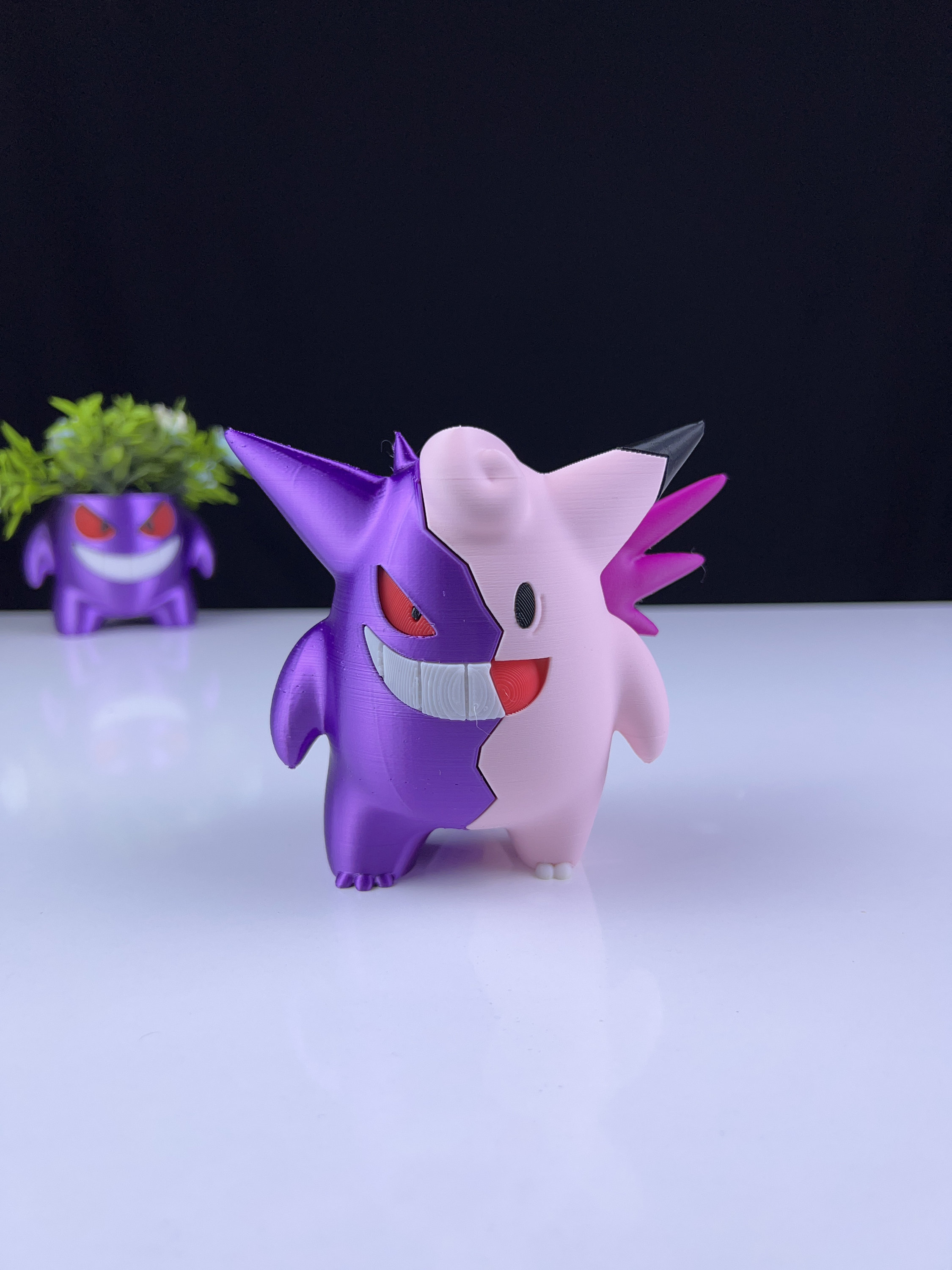Gengar X Clefable 3D Figure - Etsy