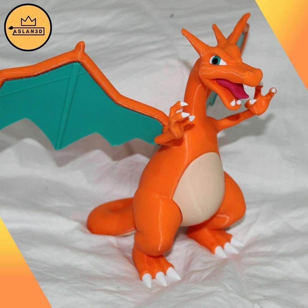 Charizard 3D Printed Figure Shiny Version - Etsy Canada