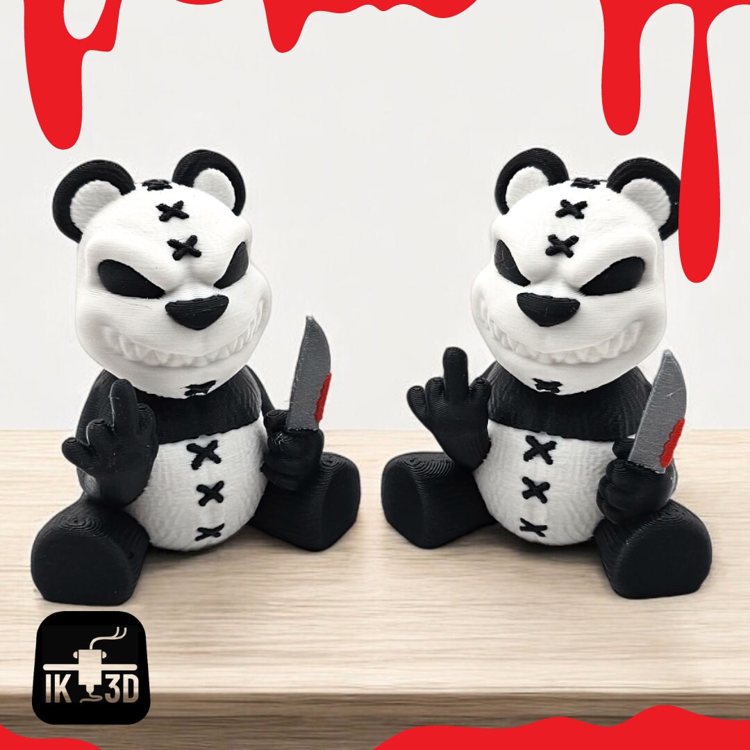 Panda Middle Finger 3D Printed Figure - Etsy