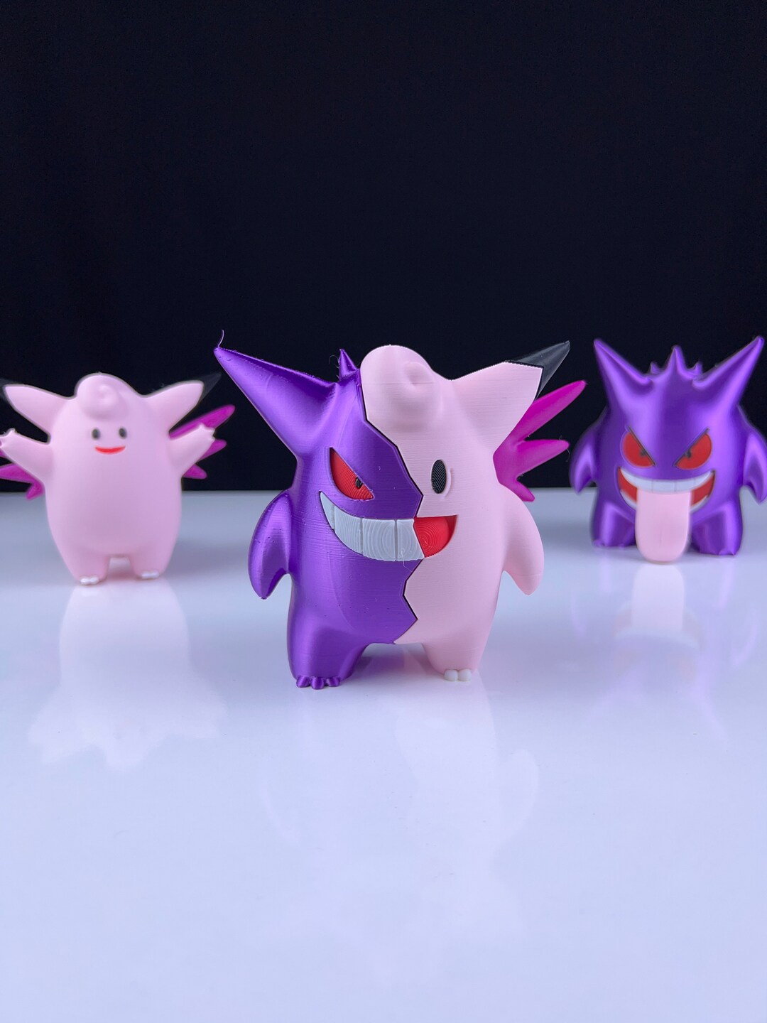 Gengar X Clefable 3D Figure - Etsy