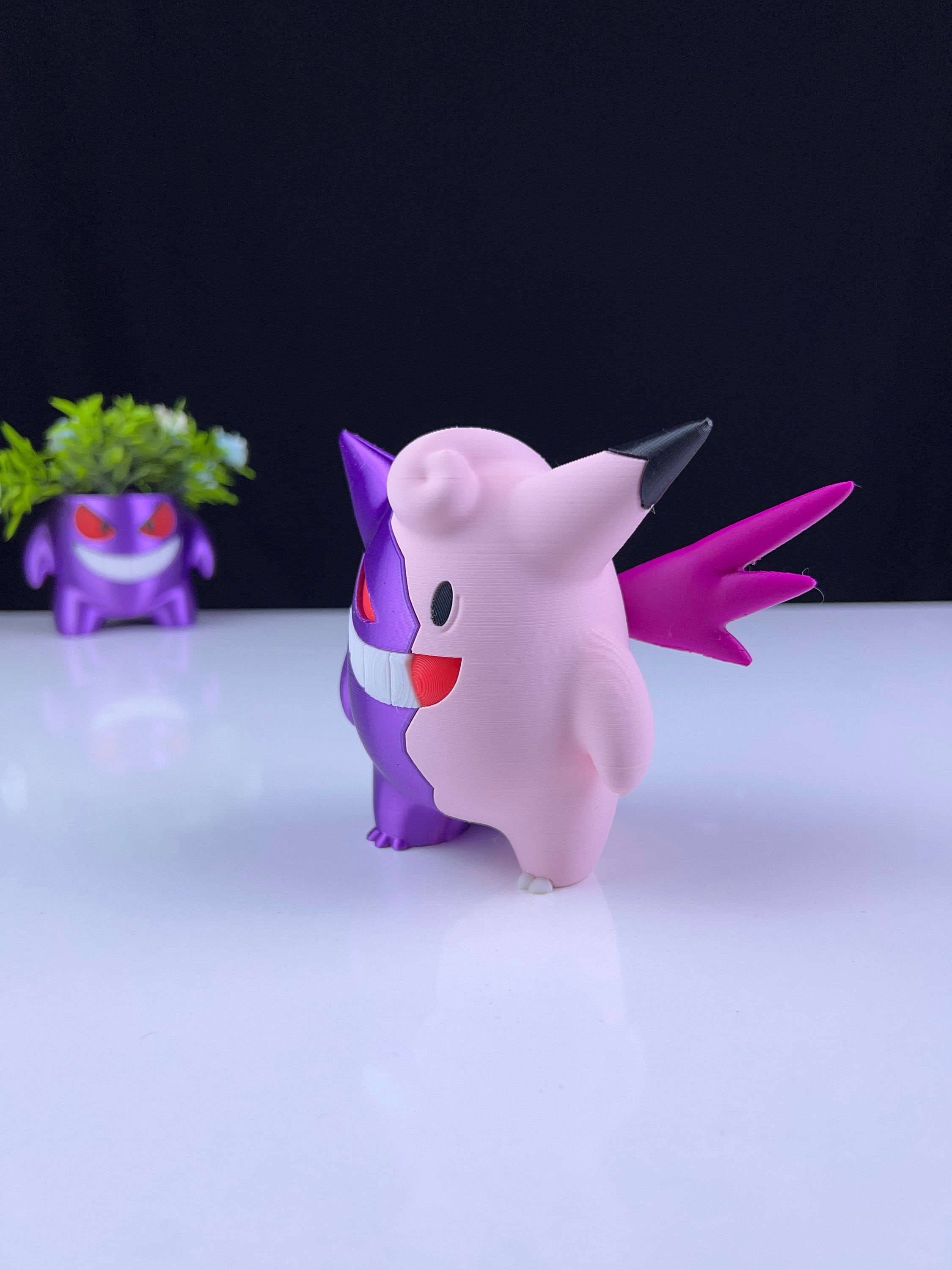Gengar X Clefable 3D Figure - Etsy