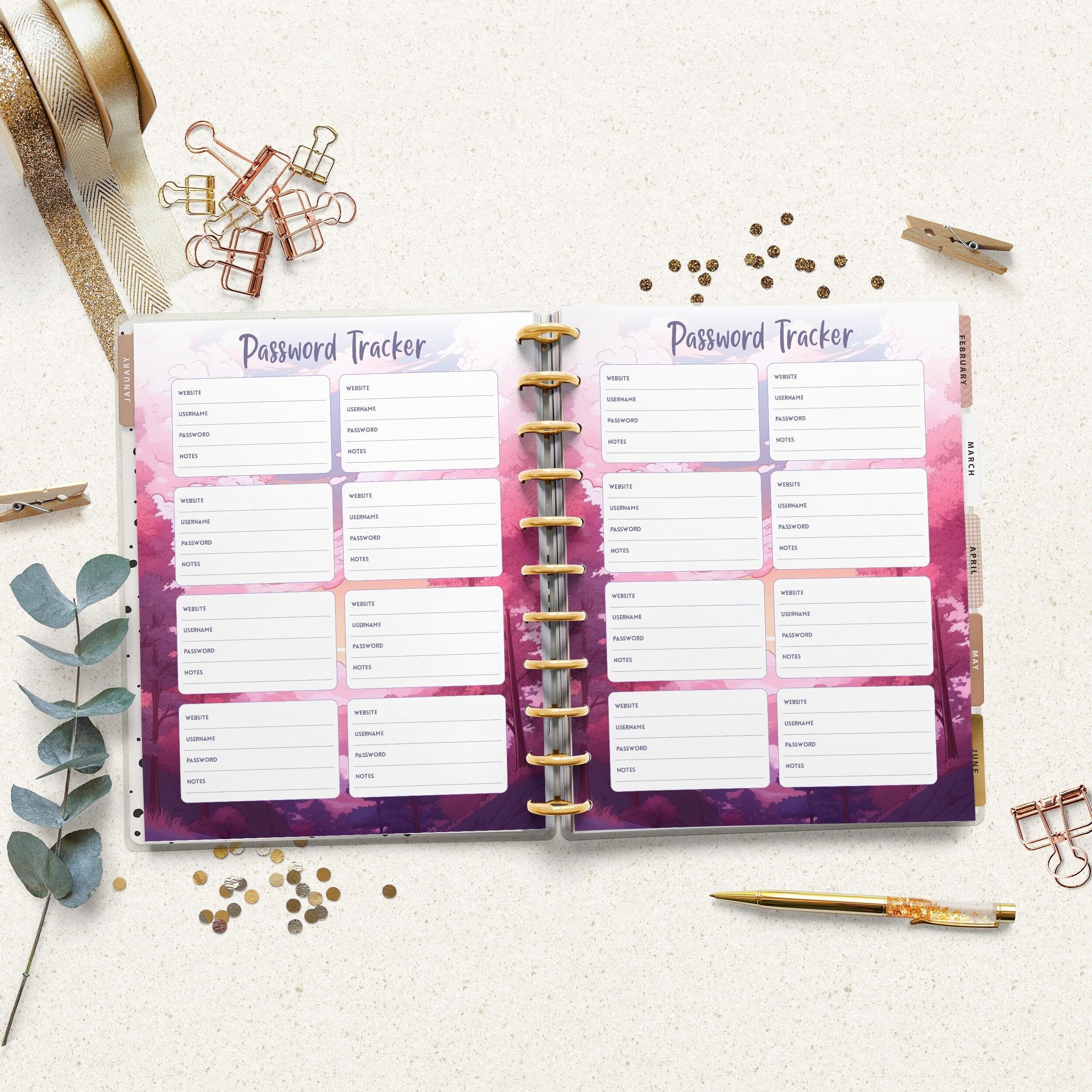 Password Tracker & Organizer Never Forget Your Passwords Again ...