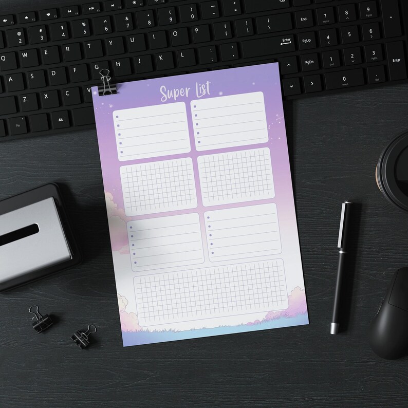 Anime-inspired Super List for Productivity: Printable To-do List ...