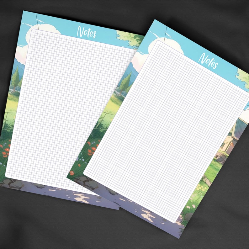 Anime-inspired Note Taking Template: Elegant and Functional Printable ...