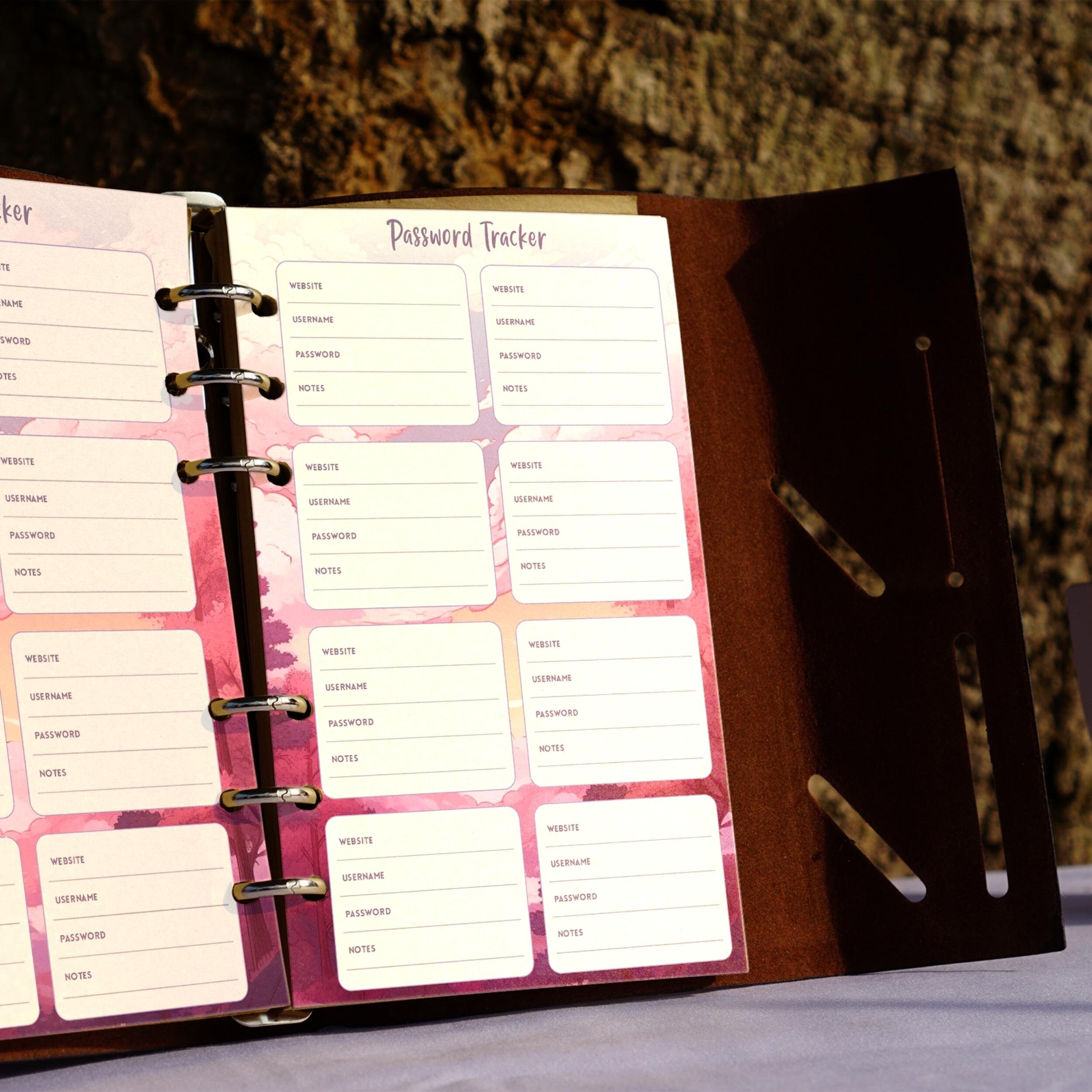 Password Tracker & Organizer Never Forget Your Passwords Again ...