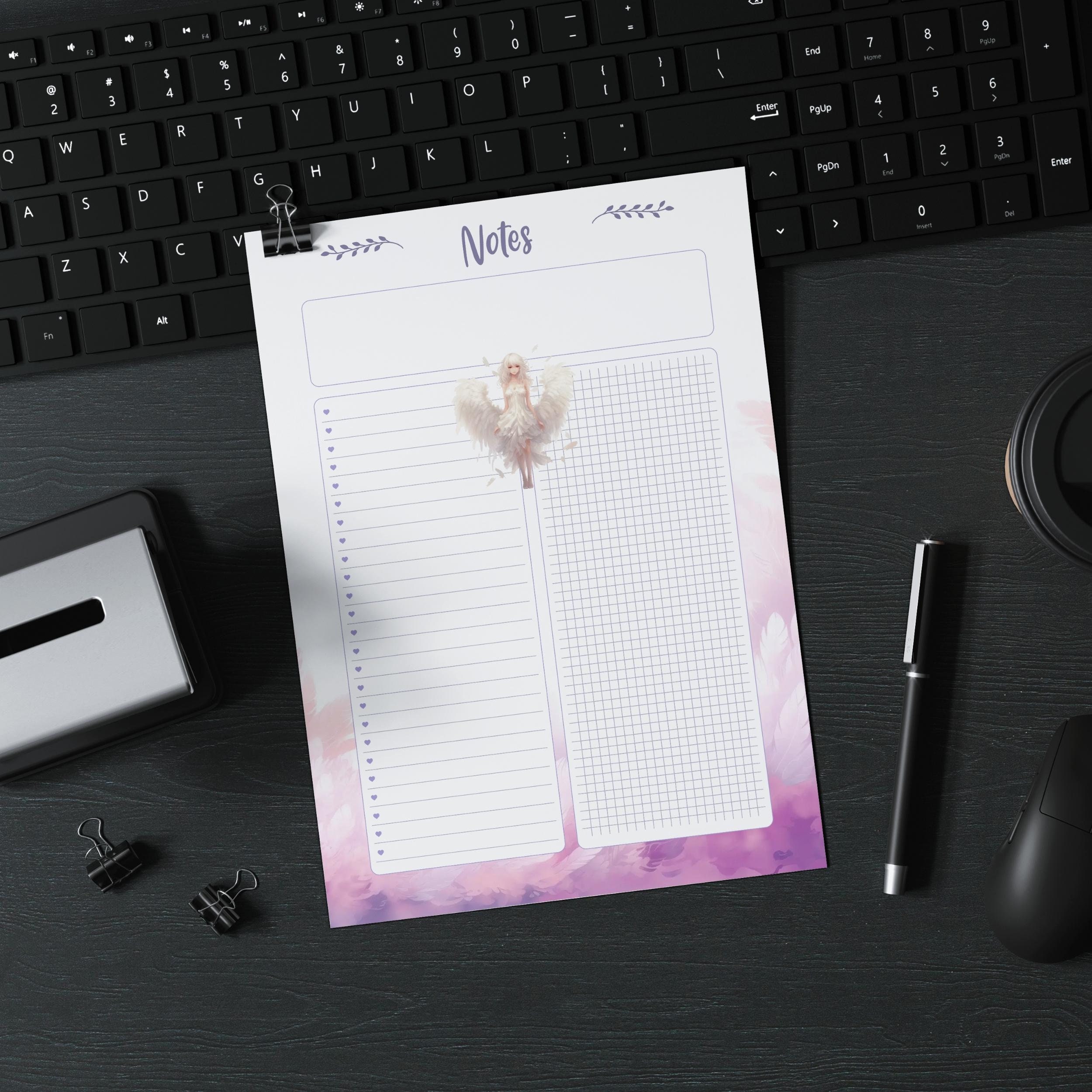 Anime-inspired Printable Planner Note Page & To-do List Template ...