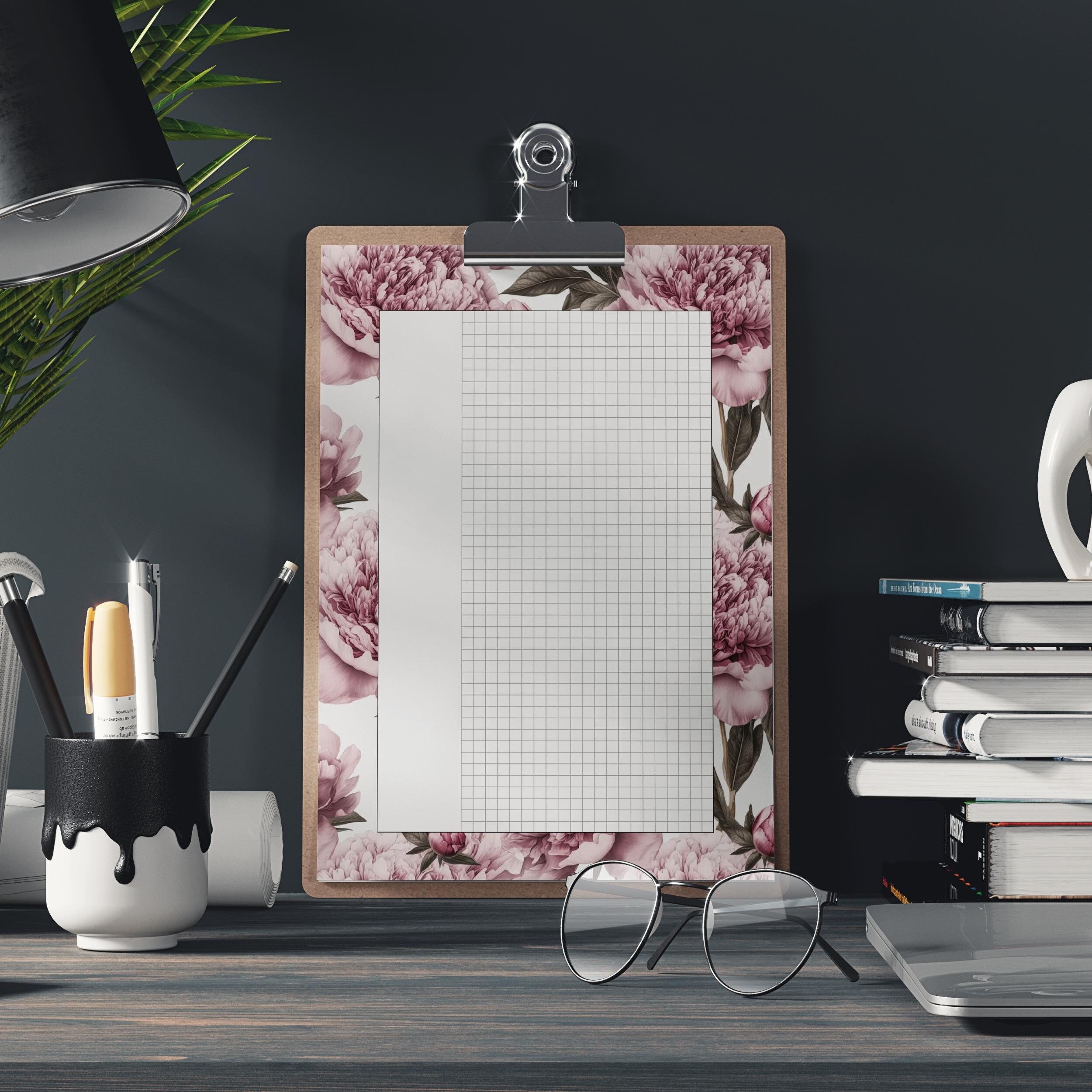 Graph Notes Lists: Best for Note-taking Printable Notes Page Decorative ...