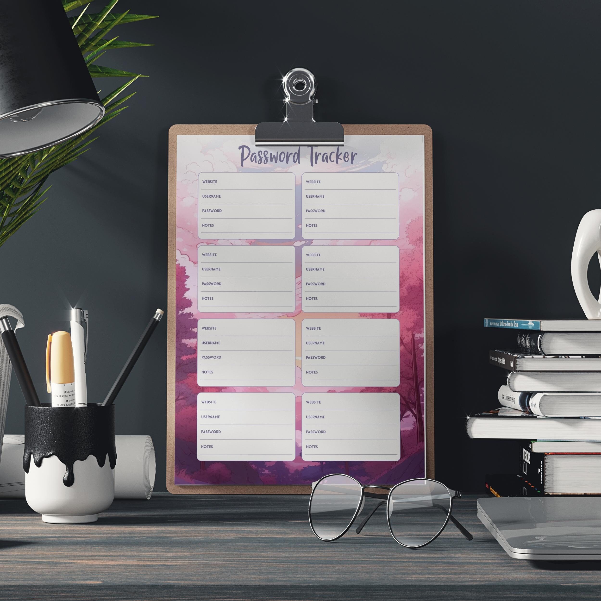 Password Tracker & Organizer Never Forget Your Passwords Again ...