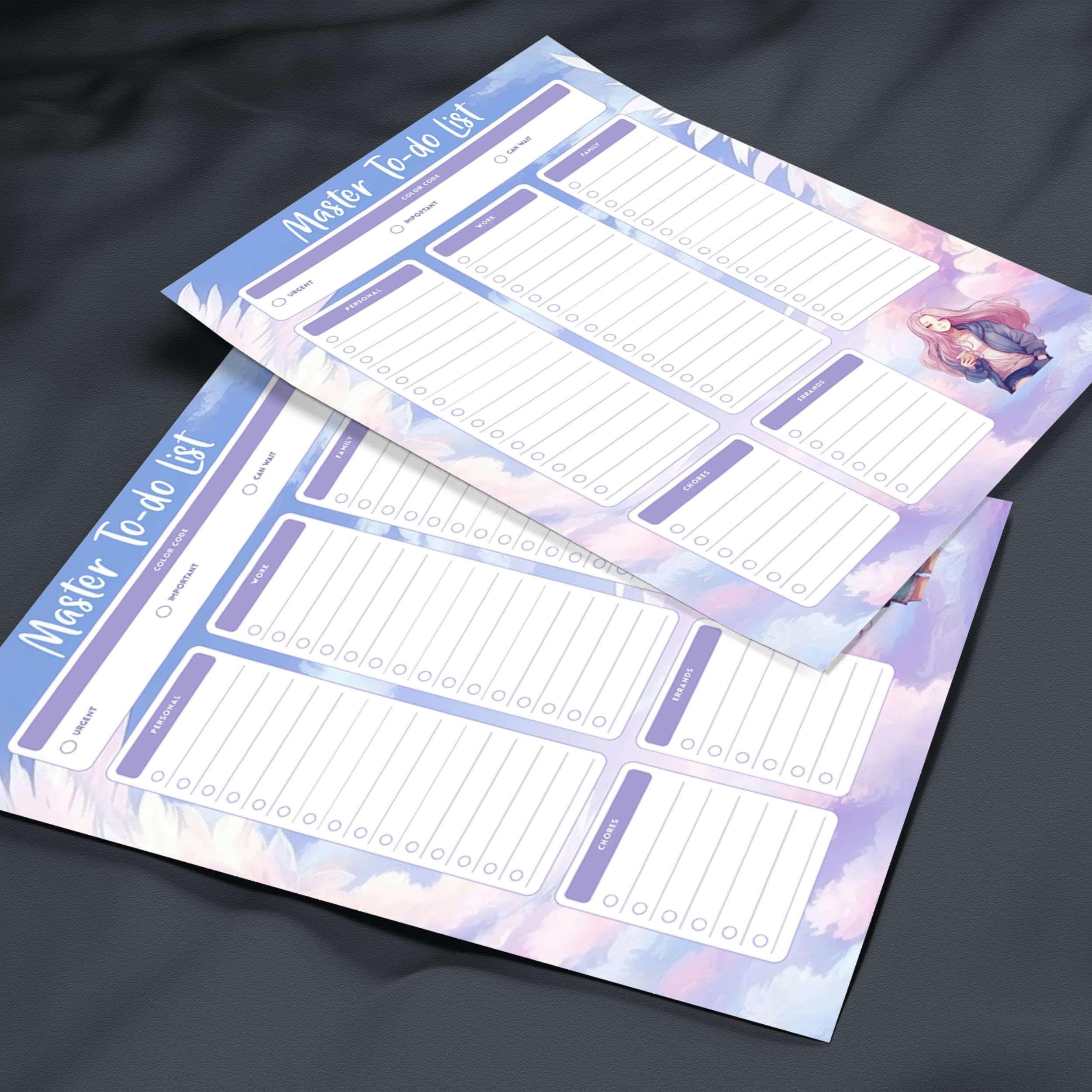 Master To-do List for Anime Enthusiasts: Organize Your Life To-do List ...