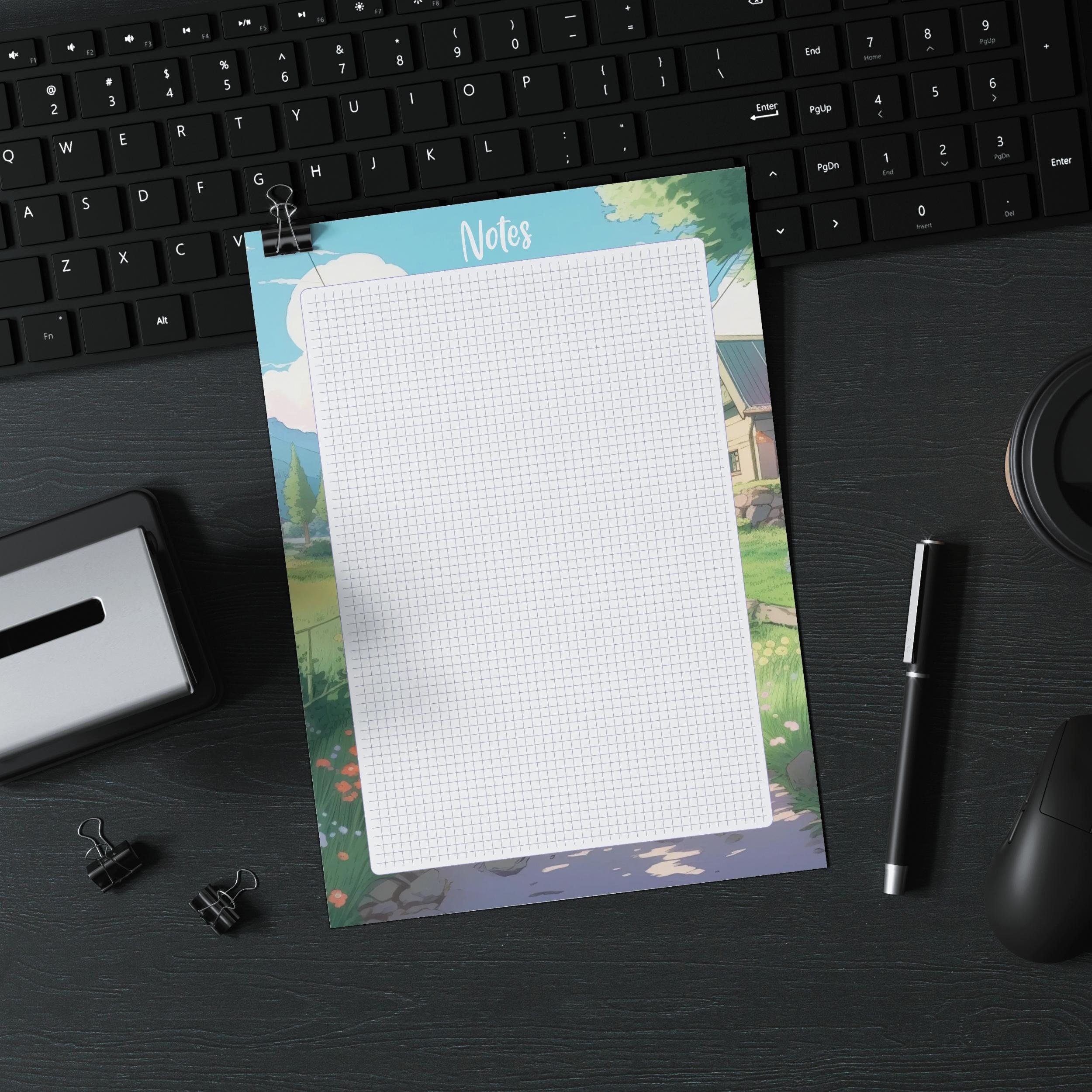 Anime-inspired Note Taking Template: Elegant and Functional Printable ...