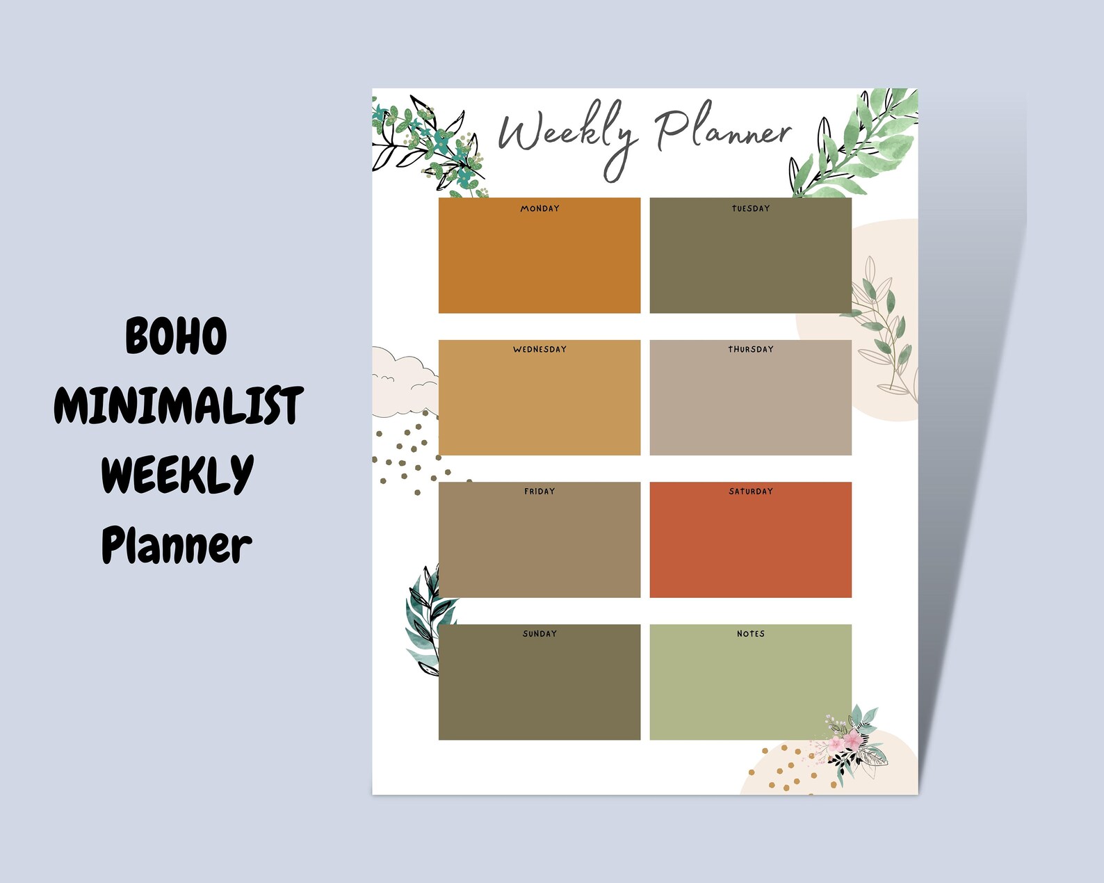 Boho Minimalist Weekly Planner: Effortlessly Organize Your Life in ...