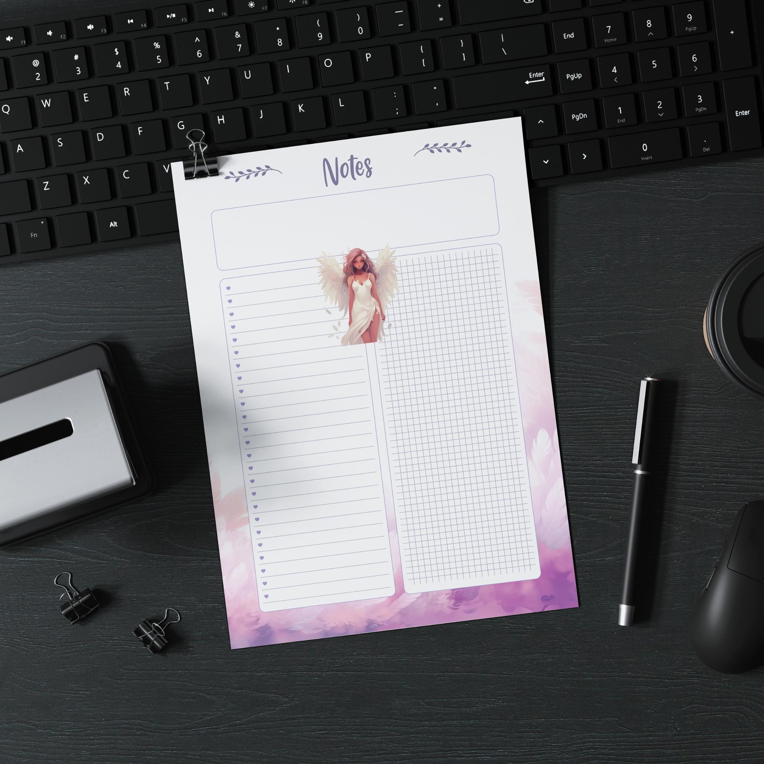 Anime-inspired Printable Planner Note Page & To-do List Template ...