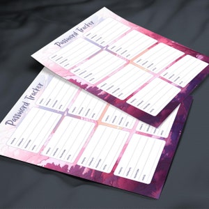 Password Tracker & Organizer Never Forget Your Passwords Again ...