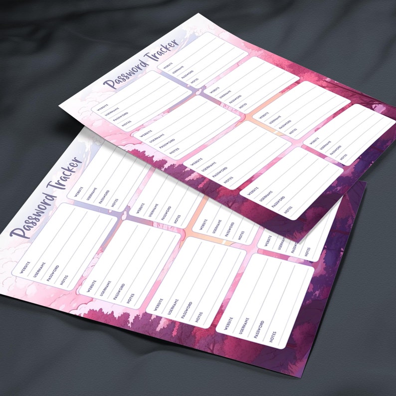 Password Tracker & Organizer Never Forget Your Passwords Again ...