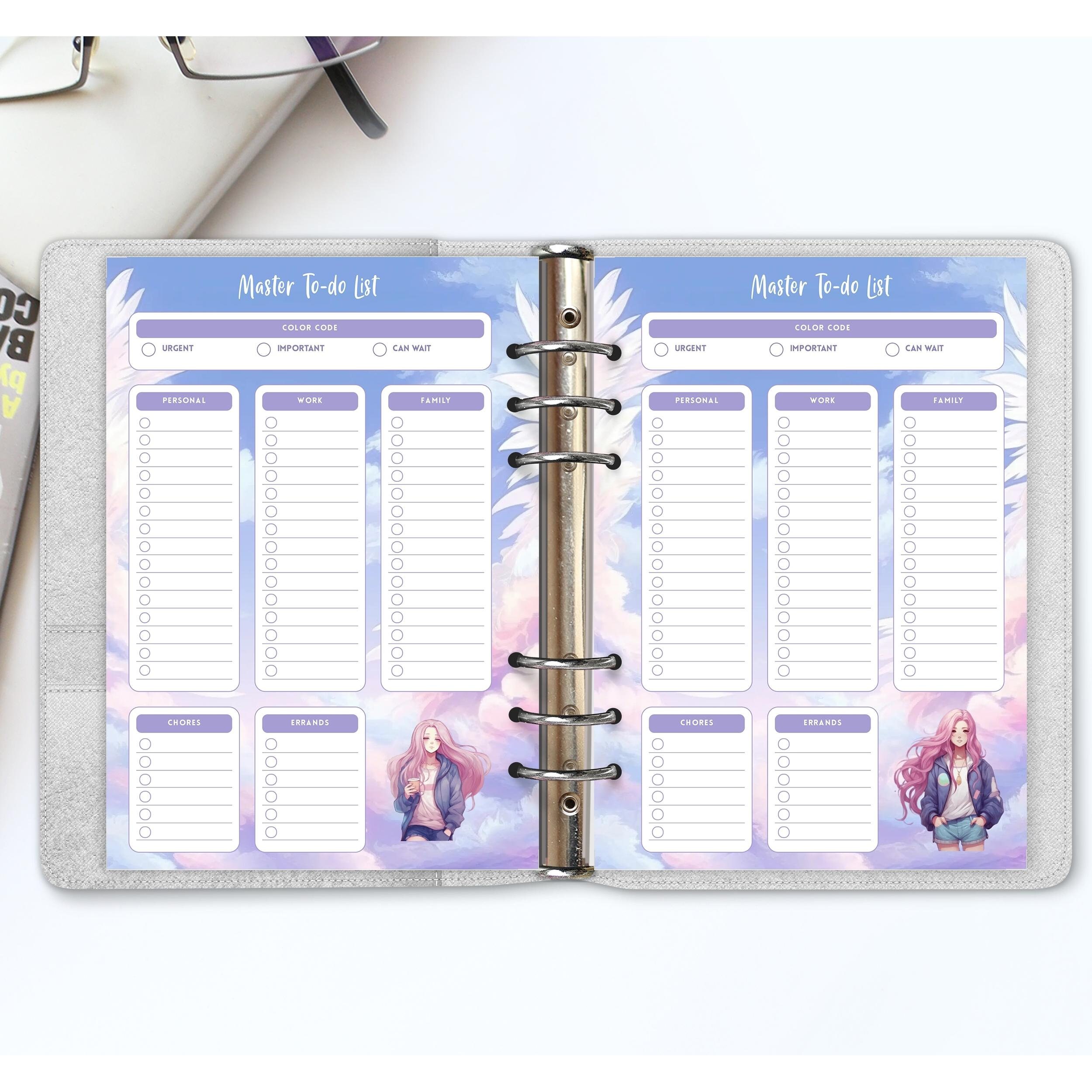 Master To-do List for Anime Enthusiasts: Organize Your Life To-do List ...