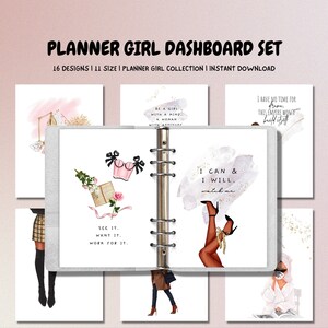 Planner Girl Collection: Printable Dashboard Set Printable Planner ...