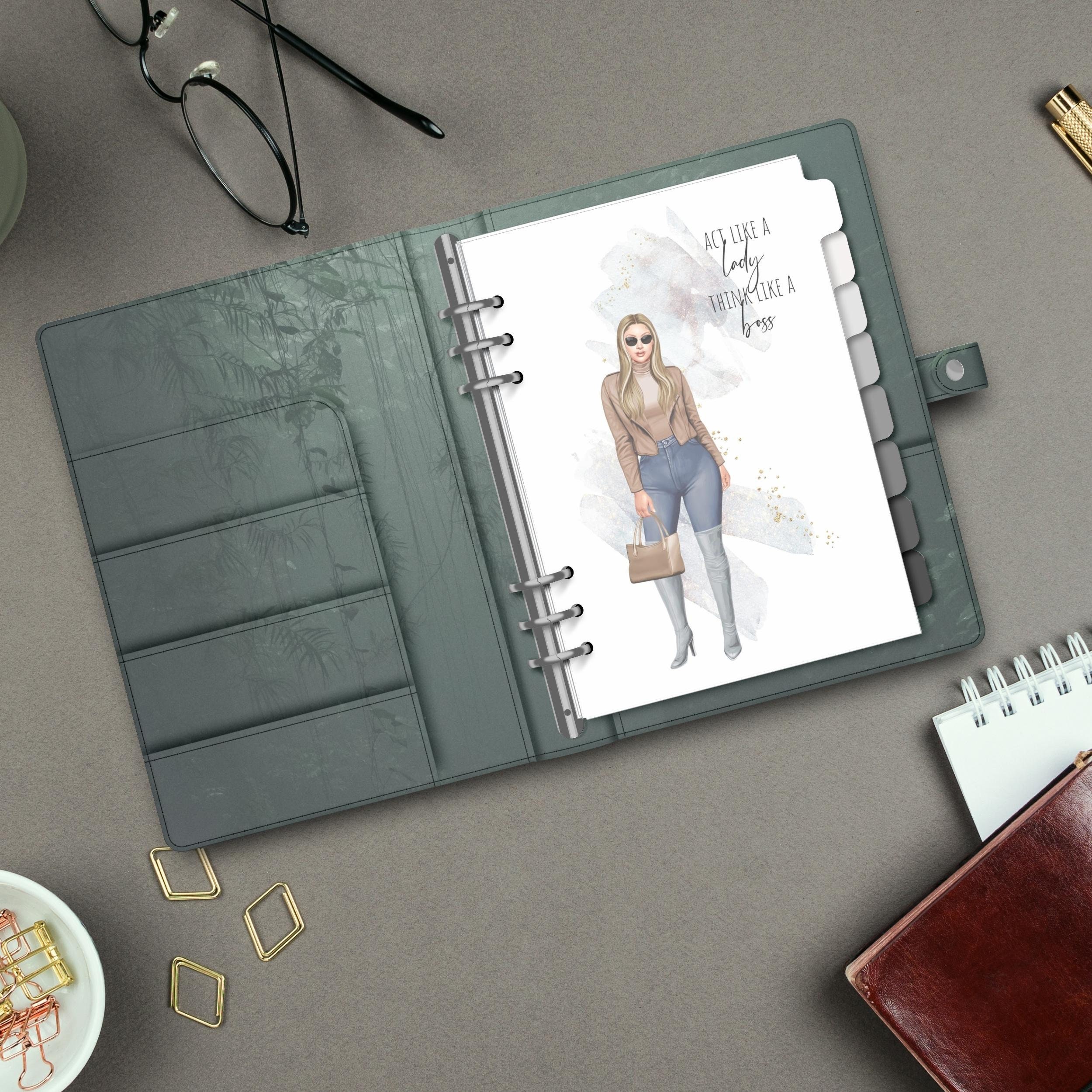 Planner Girl Collection: Printable Cover Dashboards for Your - Etsy