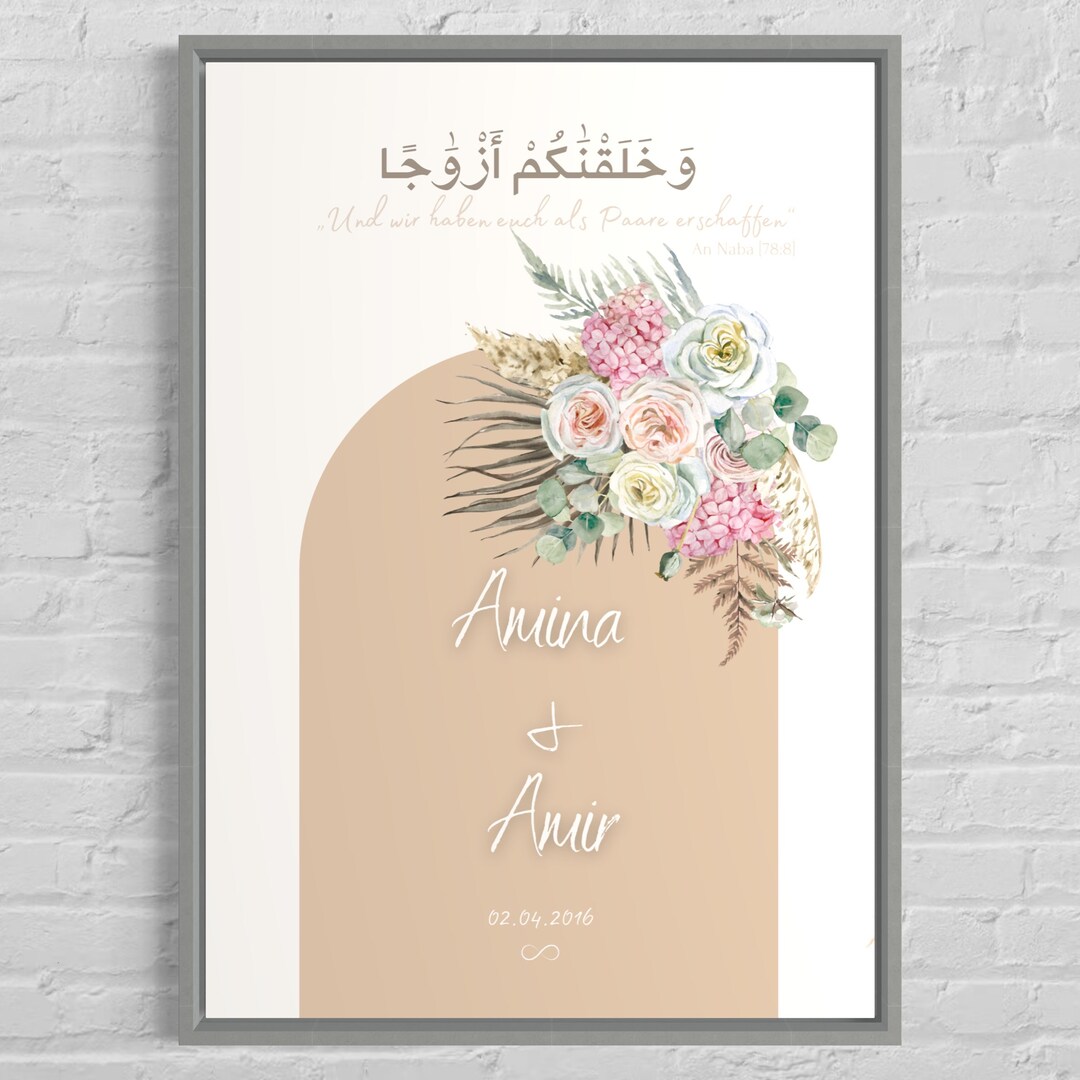 ISLAMIC WALL POSTER - Islamic Pray Wall Art, Muslims Wall Art, Home ...