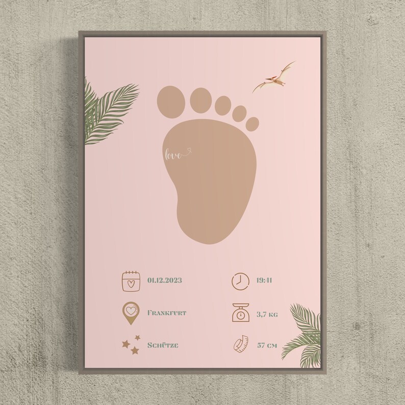 BABY DINO ART - Set of 3 Wall Art, Cartoon Wall Art, Children's Wall ...