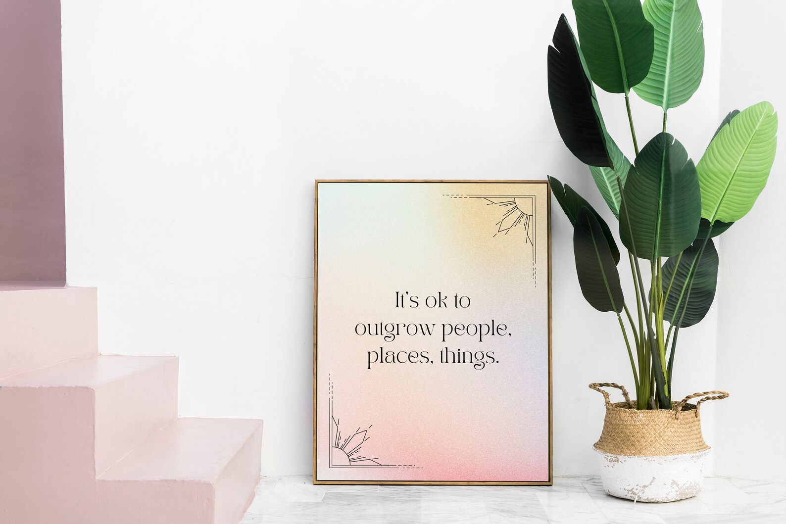 It's Ok to Outgrow People, Places, Things Poster, Aura Poster, Grainy ...