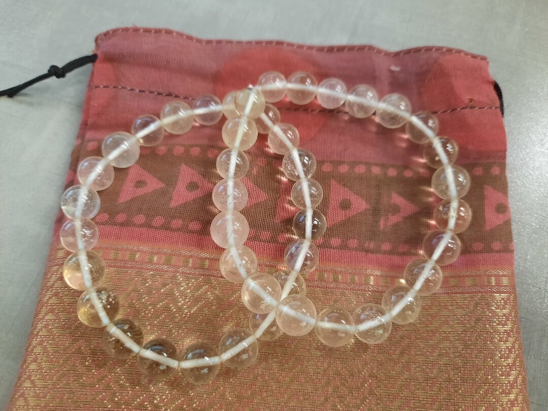 Libyan Desert Glass LDG Stretch Beaded Bracelet - Etsy