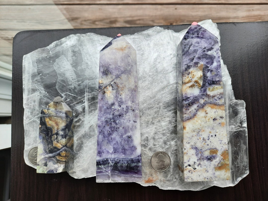 Opalized Fluorite Towers Tiffany Stone Decorative Piece Healing Energy