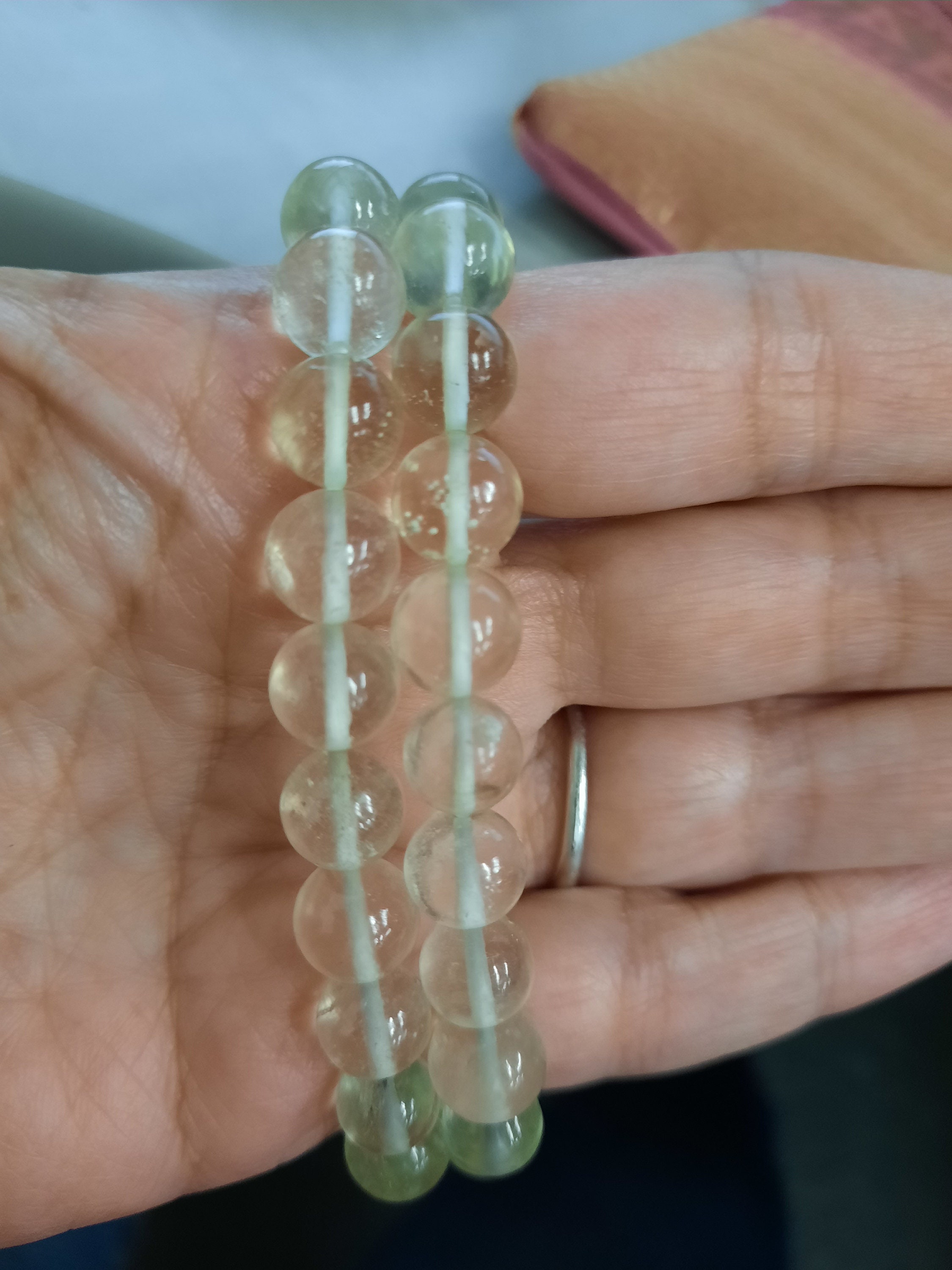 Libyan Desert Glass LDG Stretch Beaded Bracelet - Etsy
