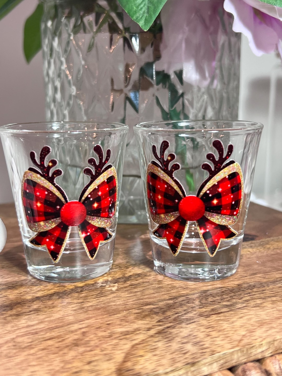 Christmas Shot Glass | Funny Shot Glass | Cute Christmas Glass ...