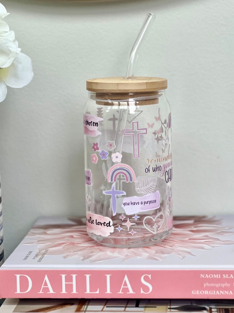 Christian Affirmations Glass Can Faith Affirmation 16oz - Etsy