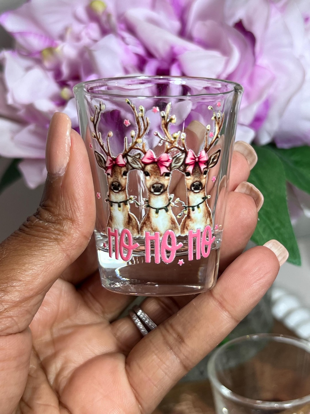 Christmas Shot Glass | Funny Shot Glass | Cute Christmas Glass ...