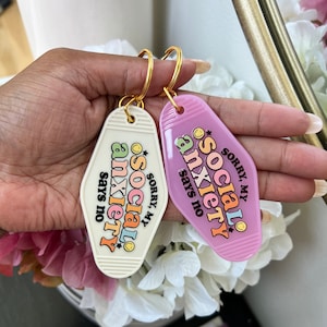 Motel Keychain | Retro Motel | Cute Keychains | Funny Keychain | Gift ...