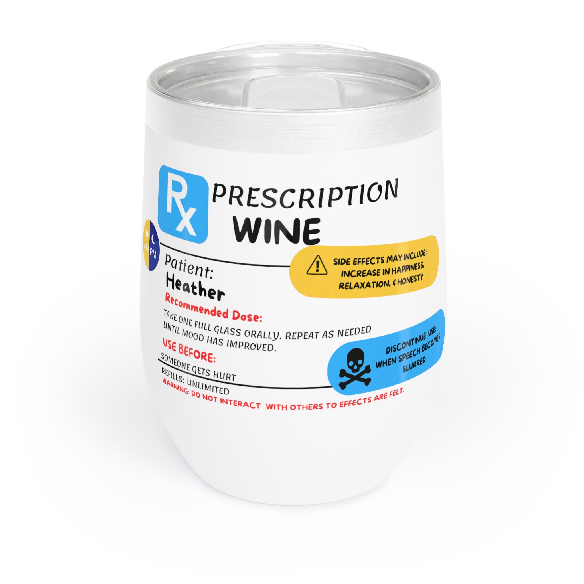 Prescription Wine Glass | Nurse Appreciation | Nurse Doctor Pharmacist ...