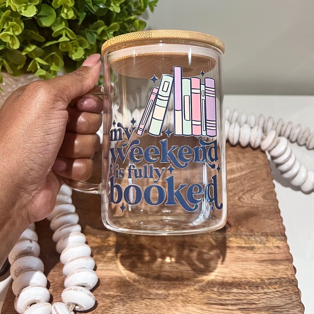 Bookish Iced Coffee Cup| Book Lover Mug | Gift for Readers | My Weekend ...