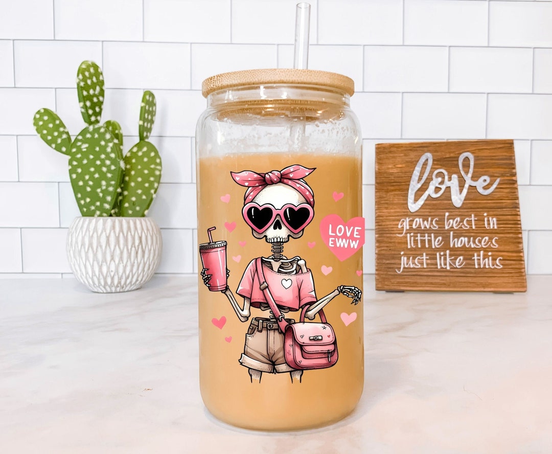 Pink Bougie Iced Coffee Cup Eww Love Gift for Her Funny Anti Love Cup ...