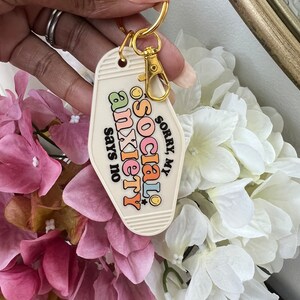 Motel Keychain | Retro Motel | Cute Keychains | Funny Keychain | Gift ...