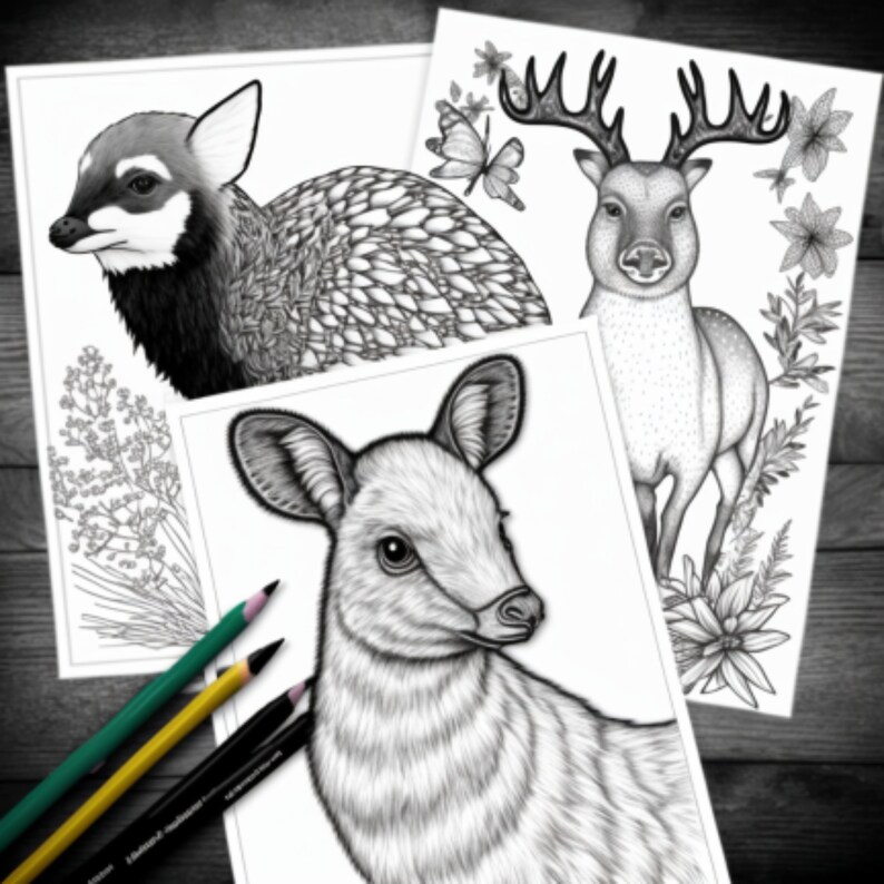 40pages 10pages for Free Printable Variety Animal Coloring Pages for ...