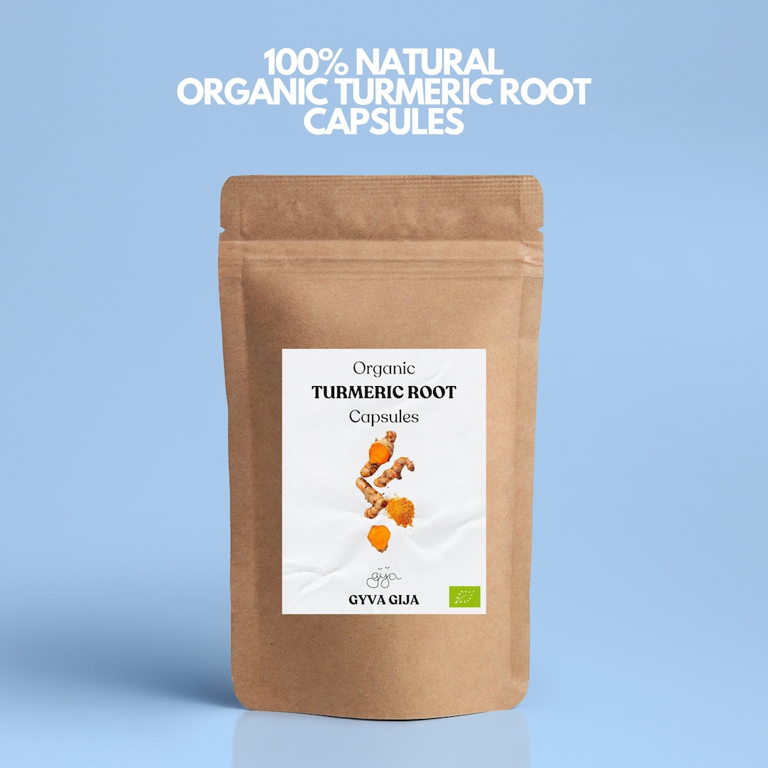 Organic Turmeric Capsules 100% Natural Curcuma Longa Root - Etsy
